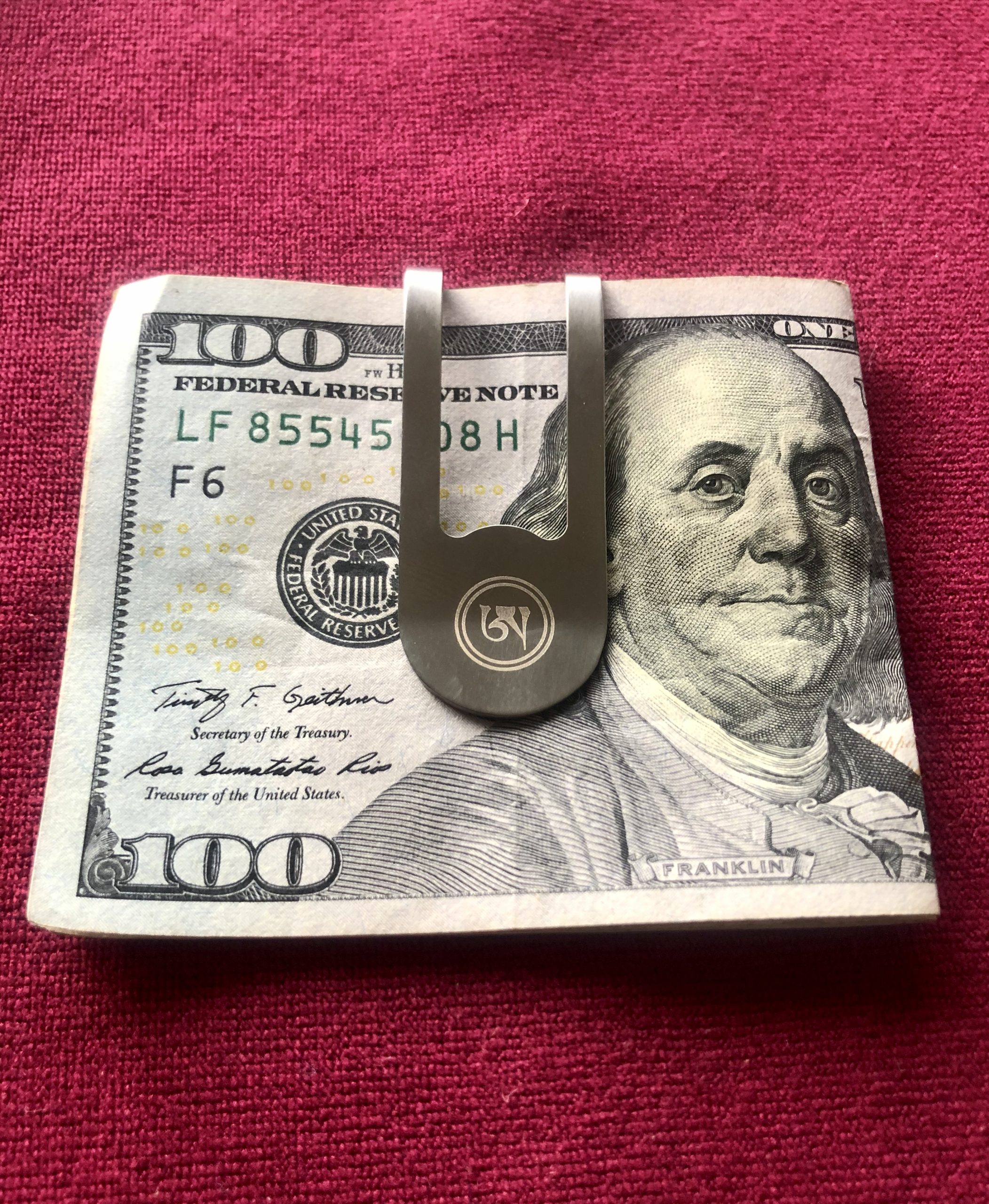 Tibetan Letter A Money Clip - Future Alchemy